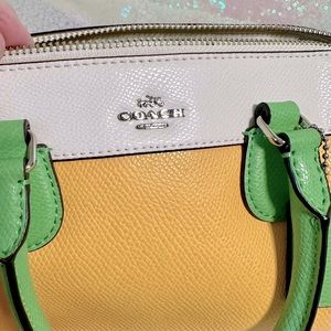 Coach | Bags | Nos Coach Mini Bennett Satchel In Colorblock Leather ...